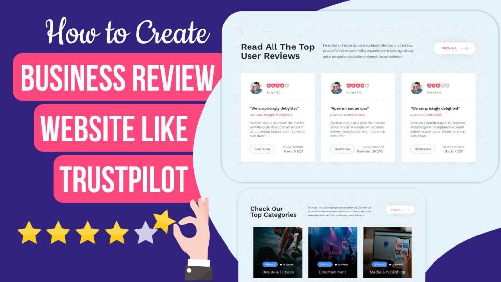 How To Create Business Services Review Website Like Trustpilot With