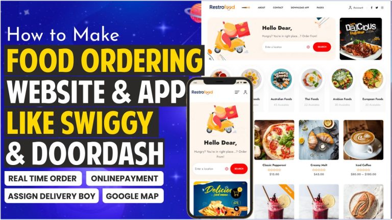 How to Make a Food Ordering & Delivery Website & Mobile APP With ...