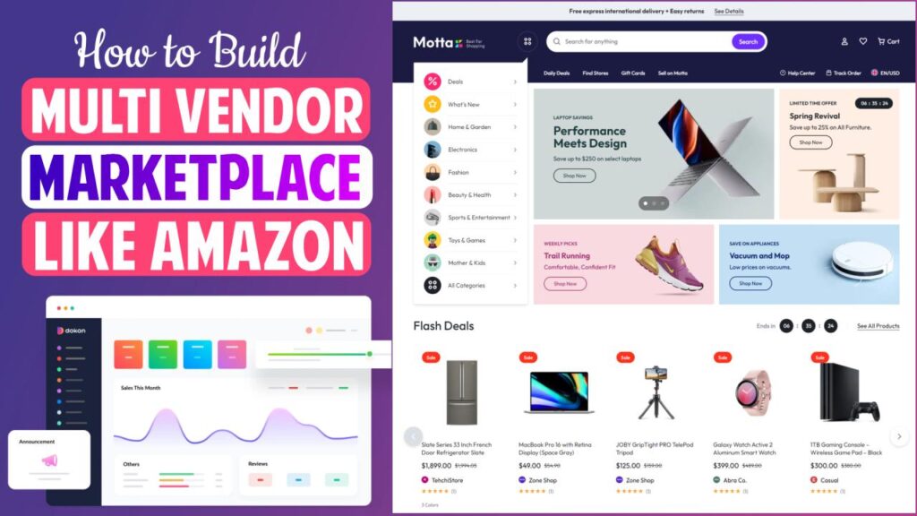 How to Make Multi Vendor/Seller eCommerce Marketplace Website like Amazon & FlipKart WordPress ...