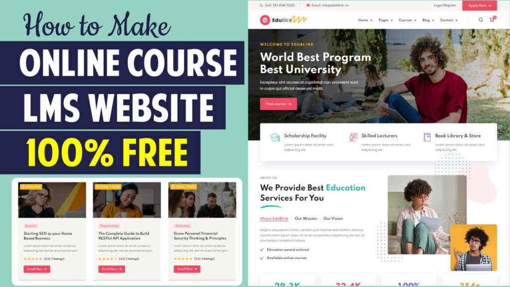 How to Create Online Course, LMS, Educational Website like Udemy with WordPress 2024 – Tutor LMS ...