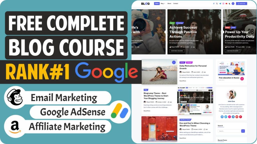 How to Make a FREE BLOG Website with WordPress – Rank#1 in Google AdSense – BloggDude