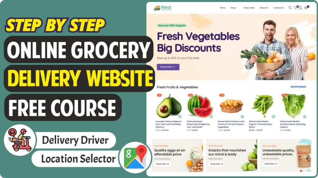 How to Make FREE Online Grocery Delivery eCommerce Website with ...
